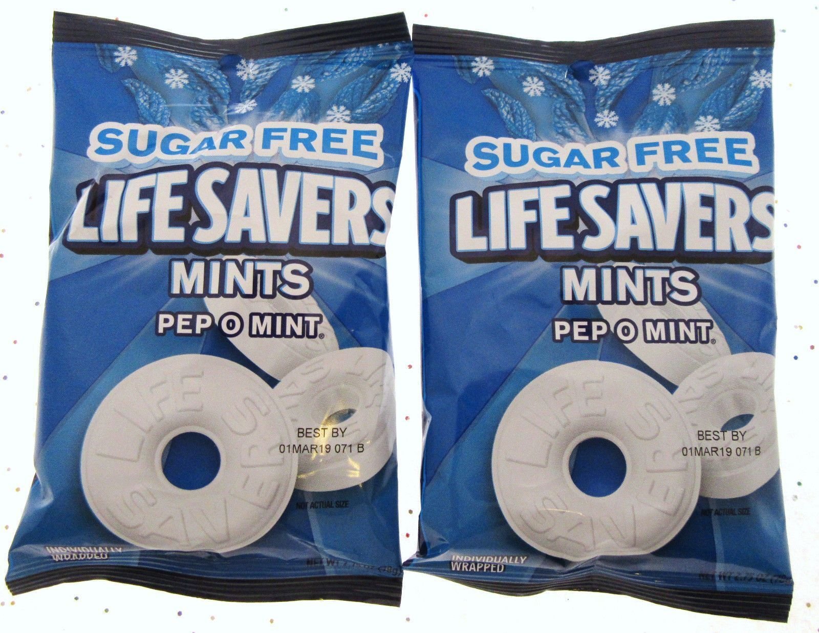 LifeSavers SUGAR FREE Pep O Mint 2.75 oz Peppermint Candy Candies Lot ...