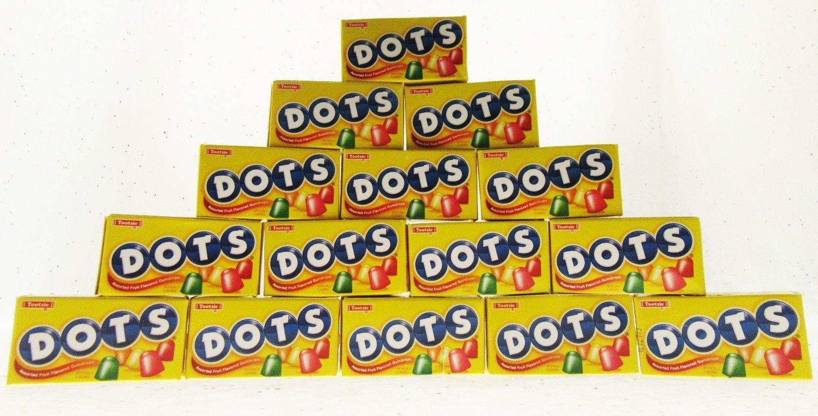 Dots Gum Drops 15 Boxes fruit chewy candy candies "Fun Size" Lot ...